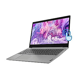 Lenovo 2022 IdeaPad 3 15.6" HD Touchscreen Laptop Computer, 10th Gen Intel Core i5-1035G1, 12GB RAM, 256GB SSD, Intel UHD Graphics, HD Webcam, Bluetooth, Windows 10, Grey, 32GB SnowBell USB Card
