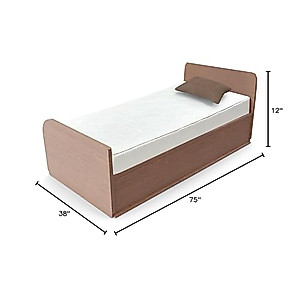 Aylas Furniture Twin Bed Mattress 12 Inch Twin Foam Mattress High Density Reflex Support Layer & Visco-Elastic Comfort Foam with Premium Polyester Cover Eco-Friendly Breathable Firm Twin Mattress