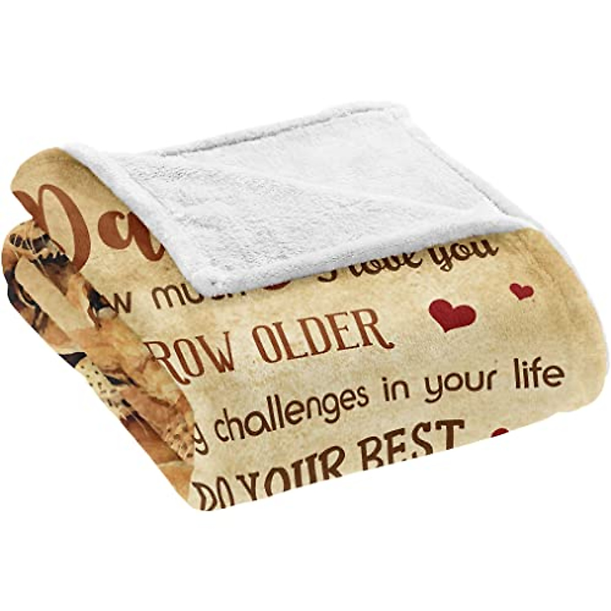 Qotuty for Daughter, Daughter Gifts Throw Blanket 50"x60", to My Daughter Gifts, Daughter Gift from Mom, Birthday Gifts for Daughter Adult, Graduation Gifts for Daughter Blankets