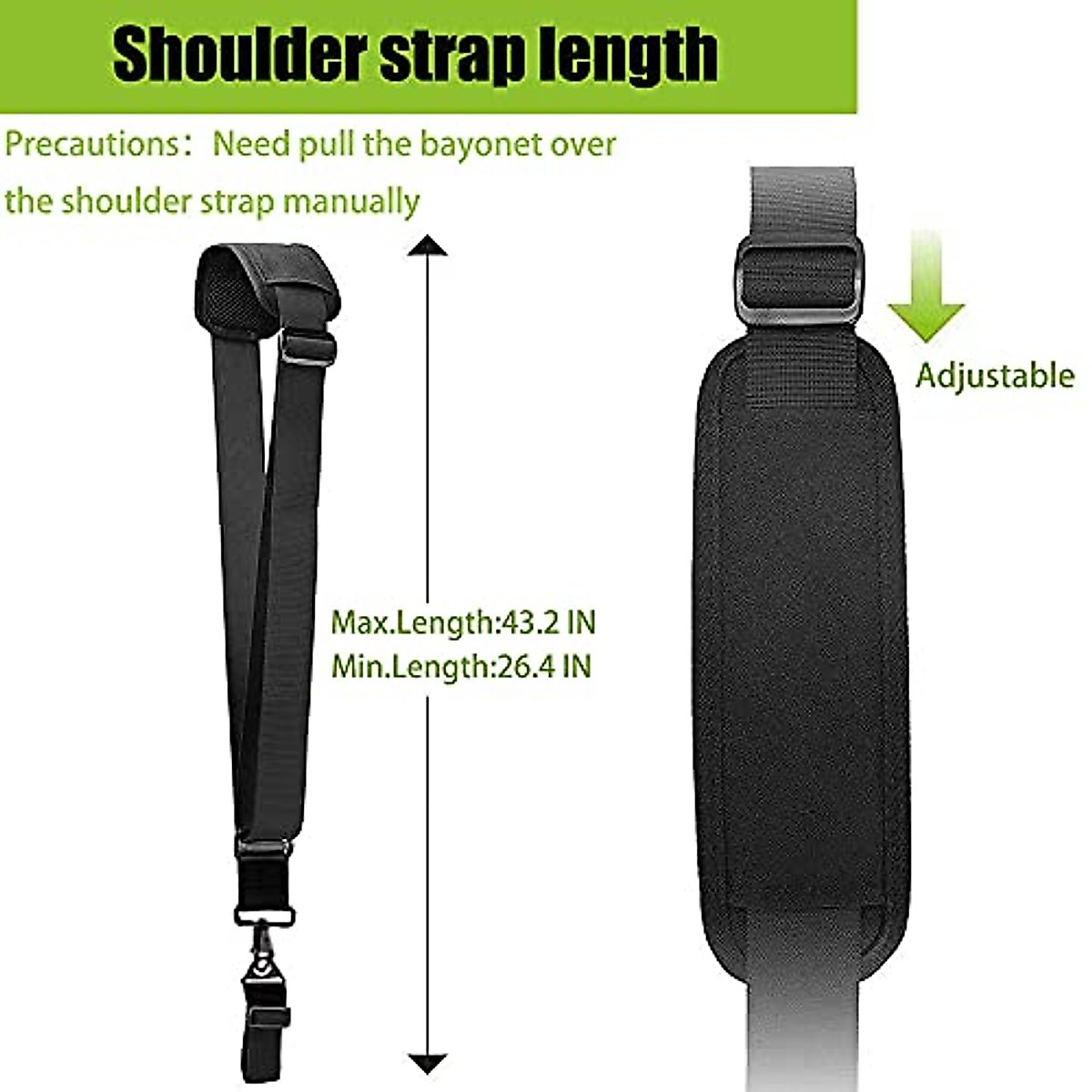 HPENP Shoulder Strap Trimmer Strap Blower Strap Weed Wacker Strap Universal for EGO String Trimmer, Weedeater Leaf Blower, Multi Head System Compatible with EGO String Trimmer and All Types