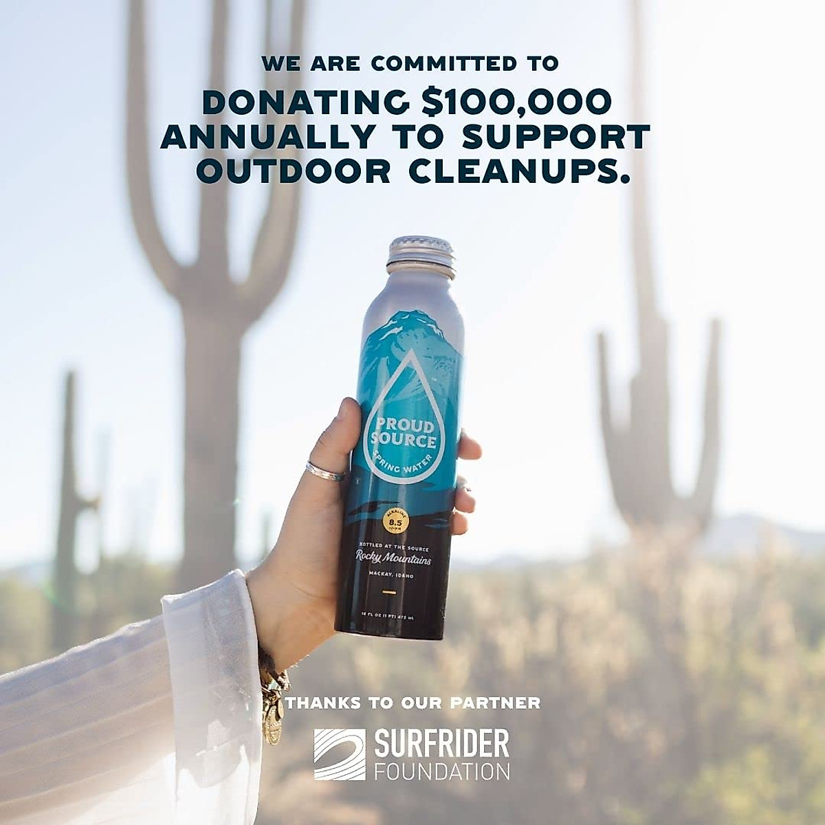 Proud Source Naturally Alkaline Spring Water, 16oz Bottles (6 pack)