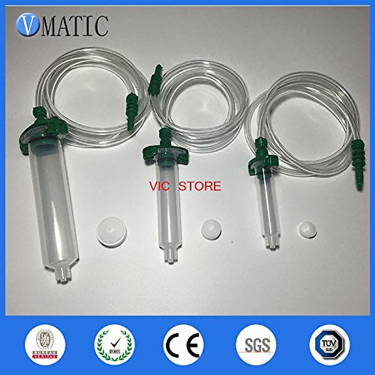 Liquid Dispensing Adhesive Glue Plastic Pneumatic Syringe + Dispenser Syringe Adapter Fitting Valve 5/10/30 Cc Ml + Syringe Needles
