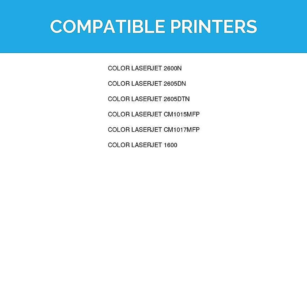 LD Products Remanufactured Toner Cartridge Replacement for HP 124A Q6000A (Black) for use in Color Laser Jet 1600, 2600n, 2605dn, 2605dtn, CM1015mfp, CM1017mfp