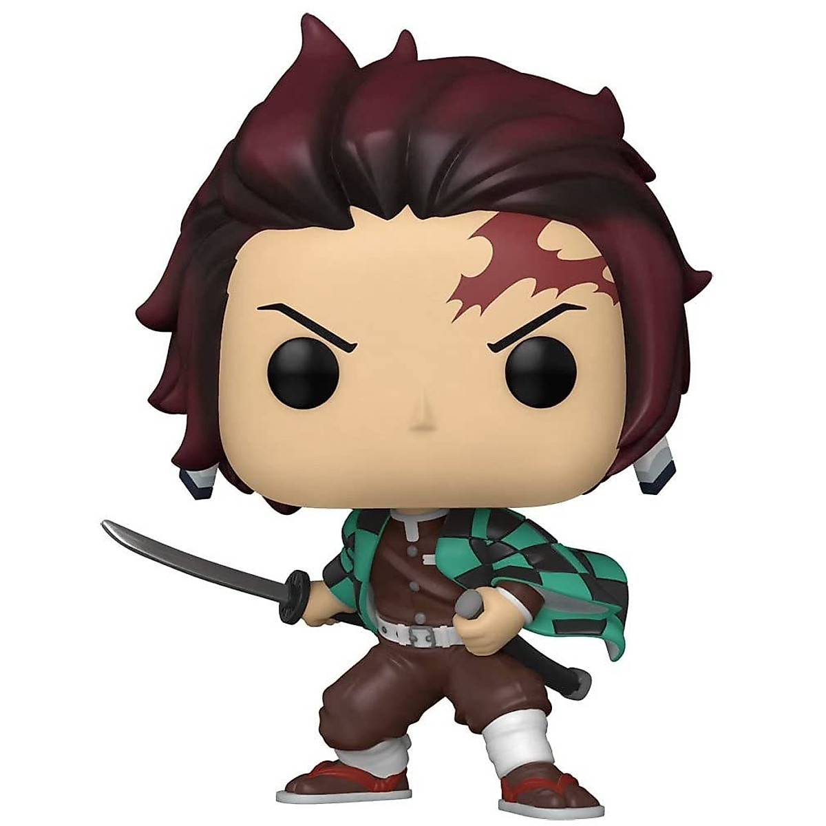 POP Demon Slayer - Tanjiro Kamado Funko Vinyl Figure (Bundled with Compatible Box Protector Case), Multicolor, 3.75 inches