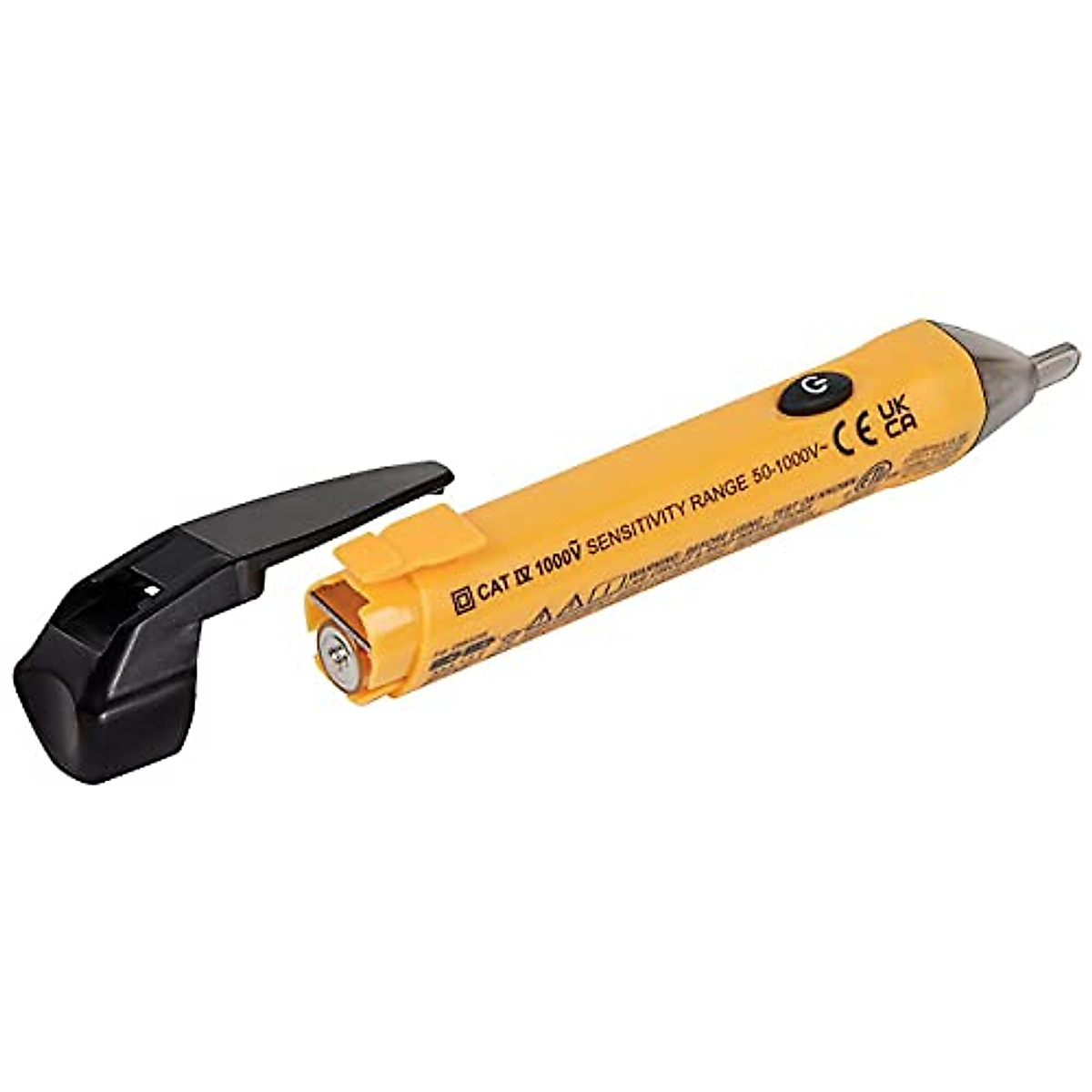 Klein Tools NCVT1P Voltage Tester, Non-Contact Voltage Detector Pen, 50V to 1000V AC, Audible and Flashing LED Alarms, Pocket Clip