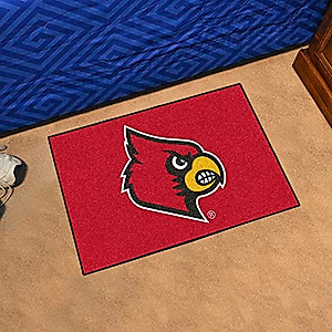 FANMATS Louisville Sports Team Logo Starter Rug 19"x30"