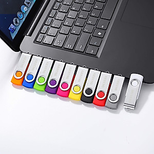 Wholesale Bulk USB Flash Drives 8GB USB Drive 50 Pack 8G Thumb Drive,GEEUMI USB Multipack Memory Stick,Data Storage Portable Jump Drive Zip Drive with Keychain