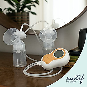 Motif Medical, Duo, Portable Double Electric Breast Pump, Easy, On-The-Go Pumping, Ideal for Travel Moms
