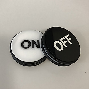 Yuanhe Casino Craps Dealer Button - 3Inch ON/OFF Puck Buttons, Great for Poker, Texas Hold 'em & Card Games