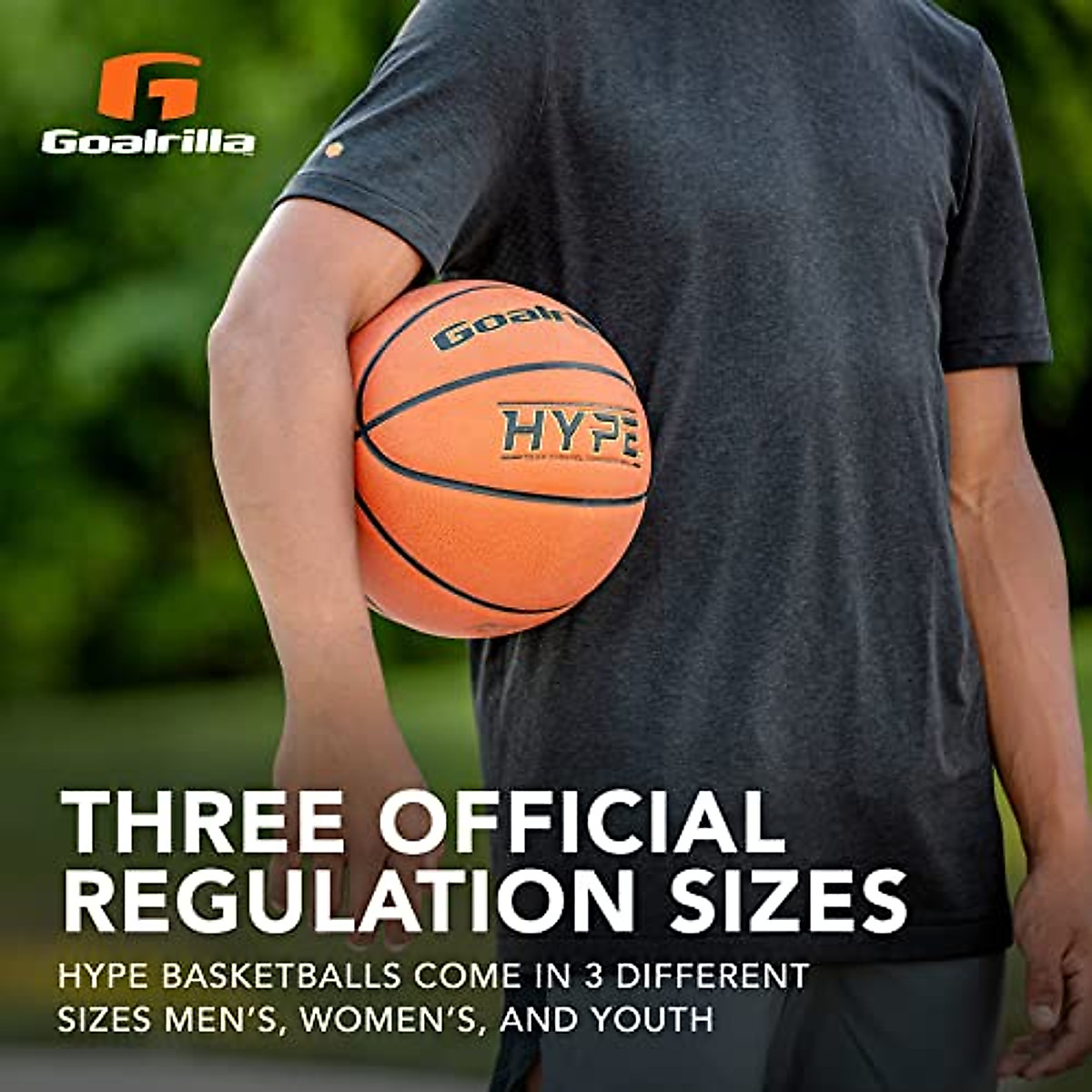 Goalrilla Hype Basketball - Men's Women's and Youth Sizes Available - Made for Superior Ball Handling and Long Lasting Durability