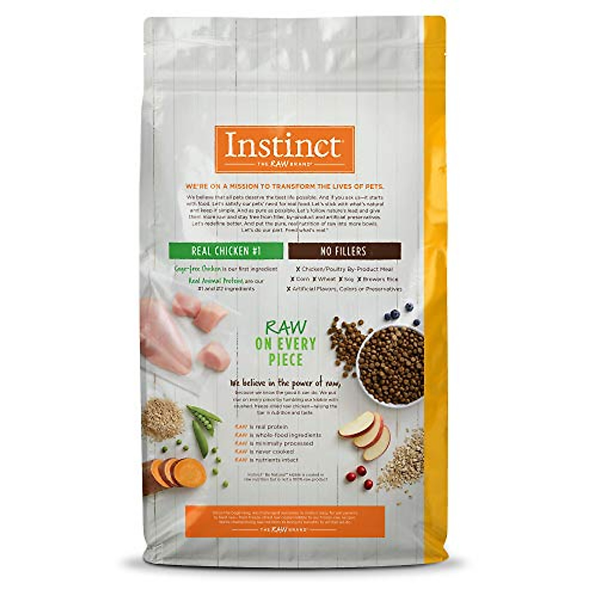 Instinct Be Natural Real Chicken & Brown Rice Recipe Natural Dry Dog Food, 25 lb. Bag