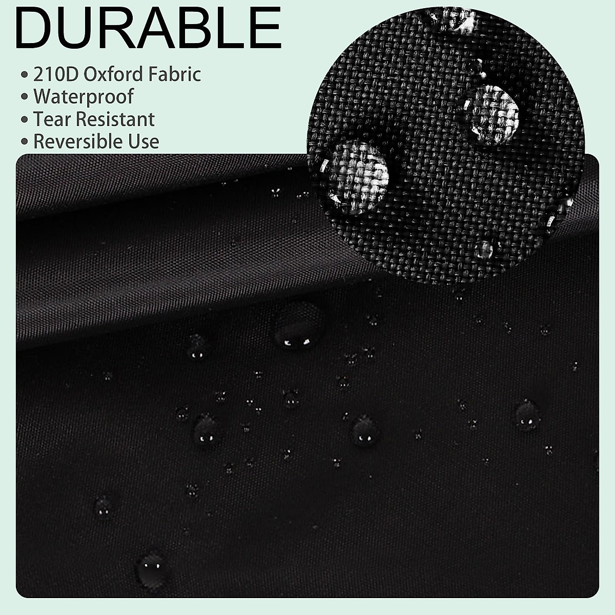 Outdoor Bench Cover, Waterproof Outdoor Sofa Cover 210D Heavy Duty Patio Bench Furniture Covers with Air Vents, All Weather Resistant Bench Cover for Patio Furniture, 52.8"L x 26"W x 35"H-2-seater