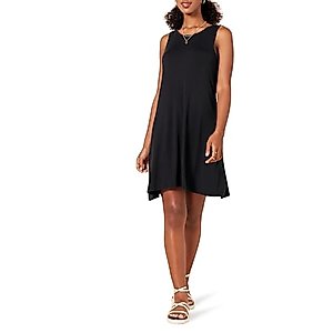 Amazon Essentials Women's Tank Swing Dress (Available in Plus Size), Black, Large