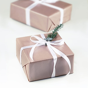 UNIQOOO 100 Sheets 20X14 Premium Metallic Rose Gold Champagne Gold Tissue Gift Wrap Paper Bulk Recyclable Gift Wrapping Accessory - Perfect for Small Gift Bags, Wedding, Party, DIY Craft