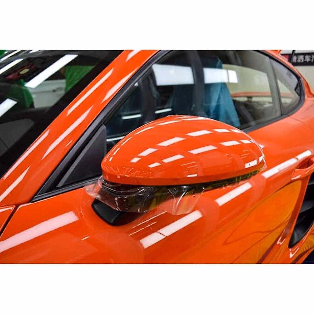 Lypumso Clear Vinyl Wrap, Transparent Protective Self Adhesive Car Wrap Film Vinyl Without Bubble Clear Gloss Paint for DIY Car Moto Interior Exterior (Clear, 1ft x 10ft)