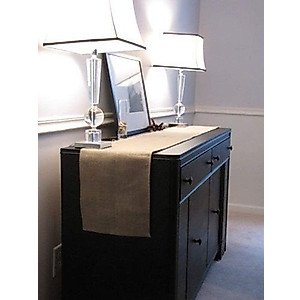 100% Natural Jute Burlap Table Runner 12" X108''- Rustic Wedding Party Decoration Table Runner Decoration - Dining Table Runner Roll - Kitchen Table Runner - Baby Shower Reception Jute Table Runner