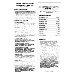 Blue Seal Show Hutch Deluxe Rabbit Food (20 Pound Bag)