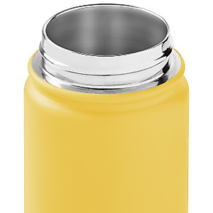 Retrospec Alder Insulated Water Bottle with Straw Lid & Handle Cap - Stainless Steel Wide Mouth Double-Wall Vacuum Insulated Thermos - BPA Free Leakproof Canteen - Honey, 22oz