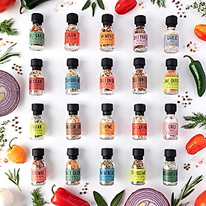 Smokehouse by Thoughtfully Ultimate Grilling Spice Set, Grill Seasoning Gift Set Flavors Include Chili Garlic, Rosemary and Herb, Lime Chipotle, Cajun Seasoning and More, Pack of 20