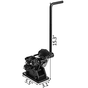 Vevor Manual Plate Steel Ring Bender 13-1/2inch Single Pinch Portable Hand Crank Ring Handle Rolling 3inch And Larger Circular Rings - Amazon.com