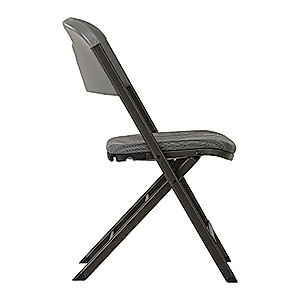 Lifetime Commercial Grade Padded Folding Chairs, 4 Pack, Urban Gray