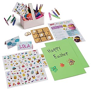 Highlights Easter Craft Kit for Kids Ages 3+ Build an Easter Basket Centerpiece, Chick Tac Toe Game, Easter Activities and More