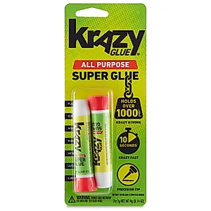 Krazy Glue Precision Tip Glue, Clear 12 Count