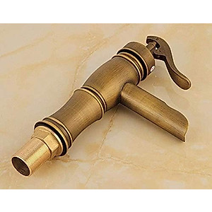 Kitchen Taps Taps Basin Faucets Waterfall Bathroom Faucet Single Handle Basin Mixer Tap Bath Antique Faucet Brass Sink Water