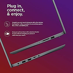 Lenovo 14" IdeaPad 1 Laptop, Intel Dual-core Processor, 14" HD Display, 4GB RAM, Wi-Fi 6 and Bluetooth, HDMI, SD Card Reader, Windows 11 Home in S Mode (256GB SSD Storage)