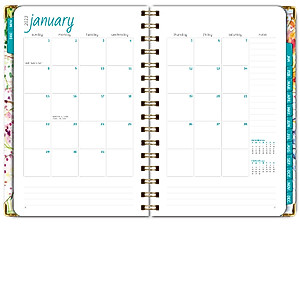 HARDCOVER 2023 Planner: (November 2022 Through December 2023) 8.5"x11" Daily Weekly Monthly Planner Yearly Agenda. Bookmark, Pocket Folder and Sticky Note Set (Tree Seasons)