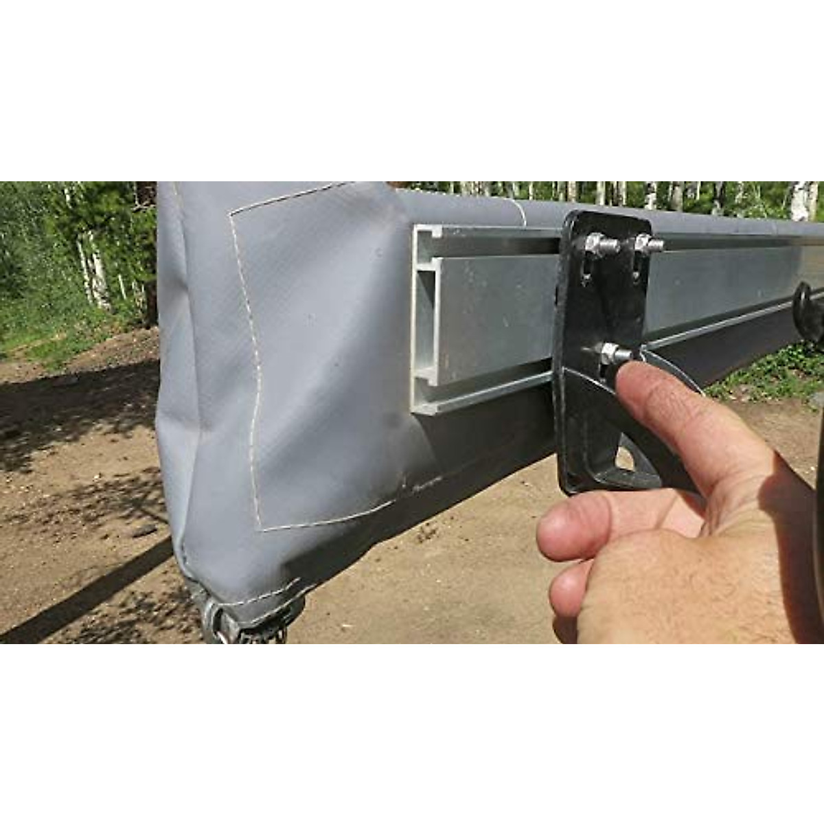 ARB 813402 Awning Bracket 50 mm Wide Pre-Drilled Holes 8 mm Gusseted Awning Bracket Ideal for Additional Strength for Off-Road use or Under Extreme Conditions.