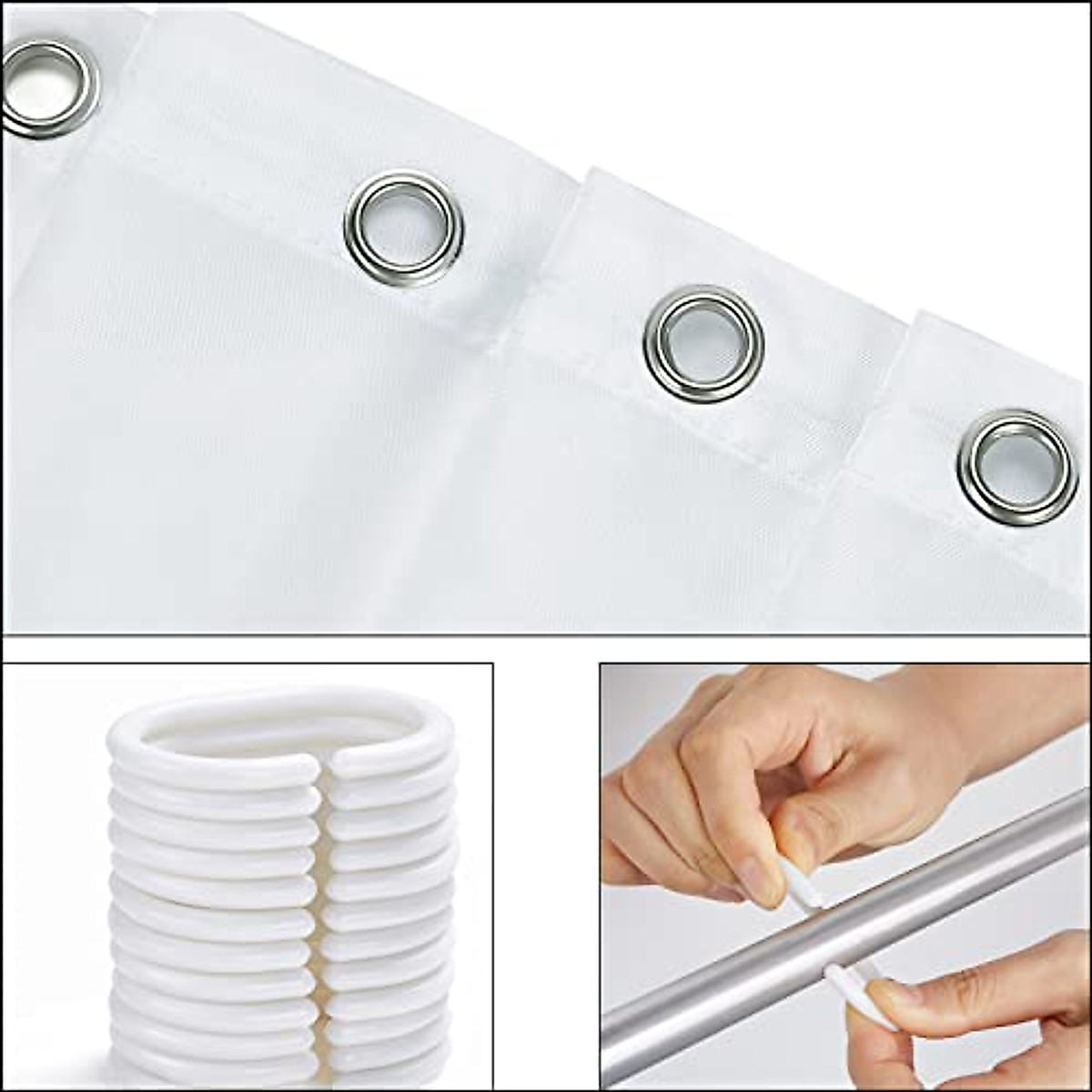 Abstract Shower Curtain 72 X 72 Inches With 12 Hooks Modern Aesthetic Abstract Stripe Shower Curtain Set For Bathtub Bathroom Gray Blue Brown Contemporary Abstract Painting Fabric Shower Curtains