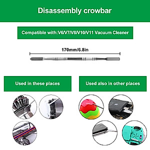 tuvisin Screwdriver Set Compatible with Dyson V6 V7 V8 V10 V11 V15 Vacuum Cleaner，Screwdriver Set Cleaning Kit, Special Maintenance and Cleaning and Repair Customized Disassembly Tool