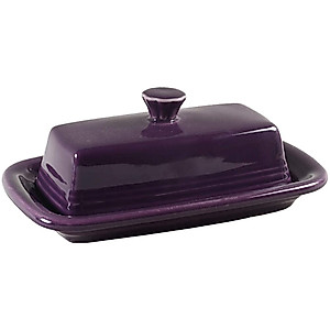 Fiesta X-Large Covered Butter Dish in Mulberry