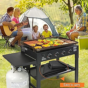 Upgraded Silicone Griddle Mat for Blackstone 22 Inch Griddle, Blackstone Griddle Mat 22 inch, Heavy Duty Food Grade Blackstone Griddle Accessories Protect Grill from Insects, Debris and Rust,Black