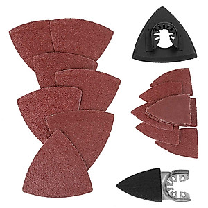 Dremel Sanding Sheets, 82pcs Sanding Kit Oscillating Multi Tool Sand Pad for Bosch Stanley Multimaster