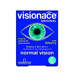 Vitabiotics Visionace Original - Nutritional Multivitamin for Normal Vision | Vitamins A, B2 and Zinc - 30 Tablets