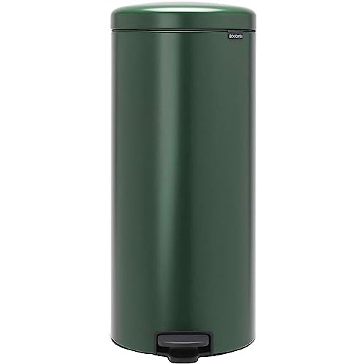 Brabantia New Icon Step Trash Can (8 Gal/Pine Green) Soft Closing Kitchen Garbage/Recycling Can with Removable Bucket