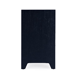 BOWERY HILL Traditional Wood 1 Drawer Nightstand - Navy Blue