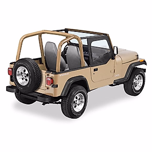 Bestop 53120-15 Black Denim Fabric Replacement Upper Door Skin Set for 88-95 Wrangler YJ