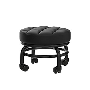A&A Rolling/Scoot Stool | Comfortable | Heavy-Duty/Sturdy | 360 Degree Rotating | Low to Ground Acubest (1)