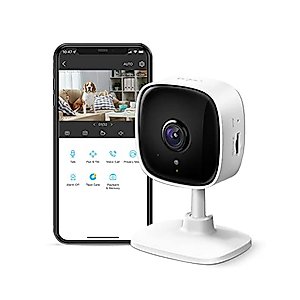 TP-Link Tapo 1080P Indoor Security Camera for Baby Monitor, Dog Camera w/ Motion Detection, 2-Way Audio Siren, Night Vision, Cloud & SD Card Storage, Works w/ Alexa & Google Home (Tapo C100)