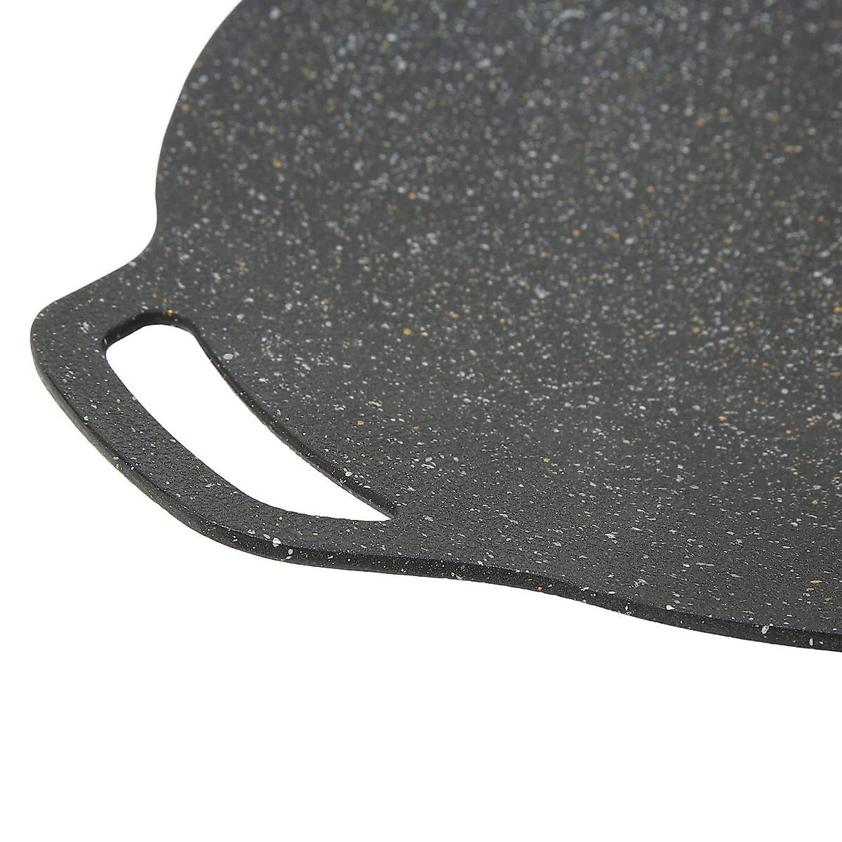 Korean BBQ Pan, Korean Barbecue Grill Pan Round BBQ Grill Pan Korean 6-Layer Coating Curved Shape for BBQ Parties