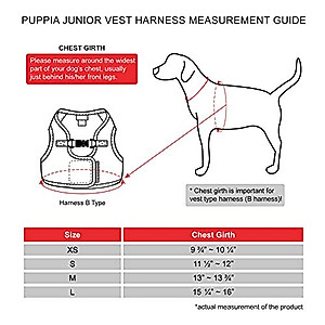 Puppia Authentic Junior Harness B, Medium, Beige