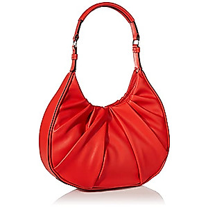 Calvin Klein Myla Novelty Hobo Shoulder Bag, Crimson