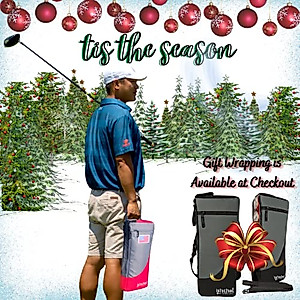 Frostbox Golf Bag Cooler and Ice Pack - Small 6 Pack Golf Beer Cooler - Hidden and Fits Discreetly in Golf Bag - Covert Insulated Golf Cooler Bag Sleeve - Golf Accessories for Men & Christmas Gift