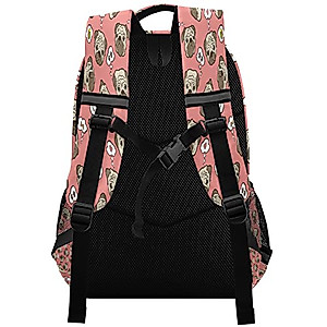 ALAZA Animal Pug Dog Puppy Backpack for Students Boys Girls School Bag Travel Daypack