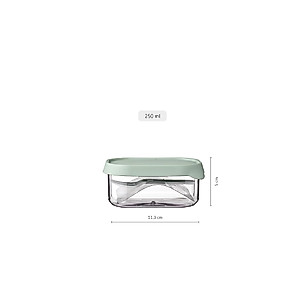 MEPAL, Take a Break Fruit Box with Lid and Fork Included, Ideal Container for Food Storage, Portable, BPA Free, Nordic Green, Holds 250ml|8.5 oz, 1 Count