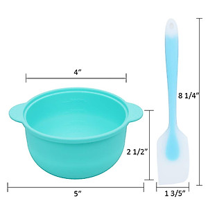 Replacement Pot Set for Wax Warmer Removable Silicone Waxing Bowl and Non-stick Spatulas Home Hair Removal Sticks Reusable Wax Heater Machine Accessory