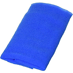 Cure Series Japanese Exfoliating Bath Towel from OHE - Super Hard Weave - Blue, 120cm